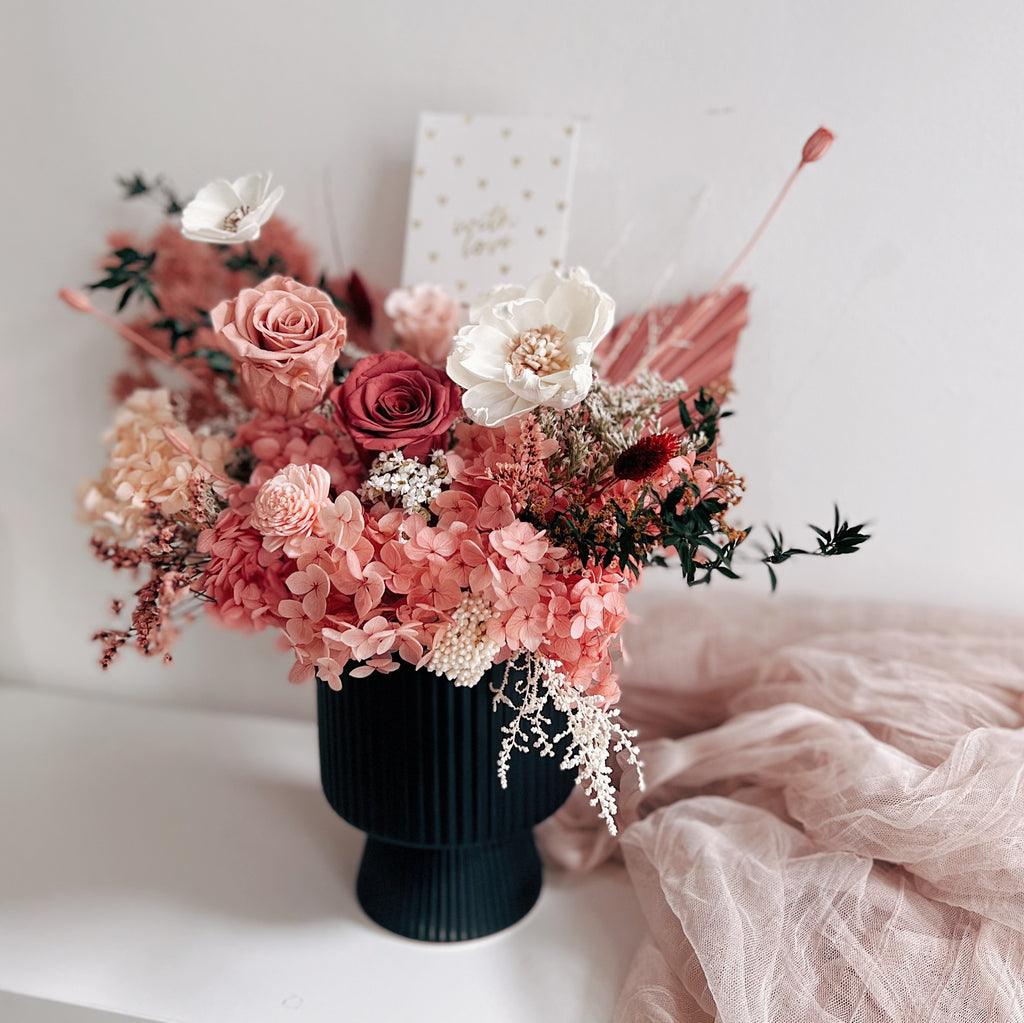 Everlasting Nordic Vase Arrangement - Cedar | Flower Decoration – First ...