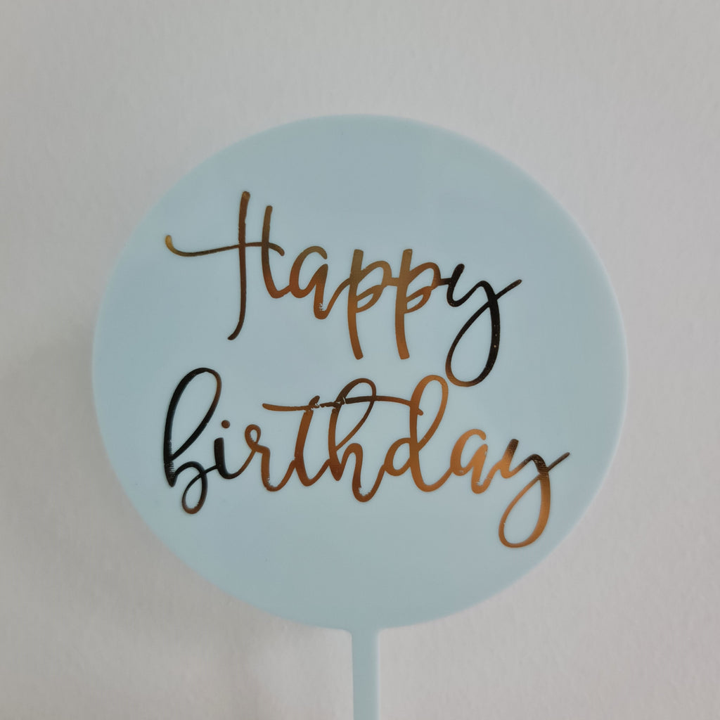 Happy Birthday Topper | First Sight SG | Best Dried Flowers Topper ...